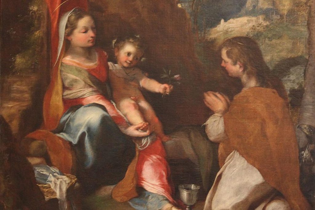 Federico Barocci. Madonna mit Kind und Johannes (Detail) | ArcheoRoma